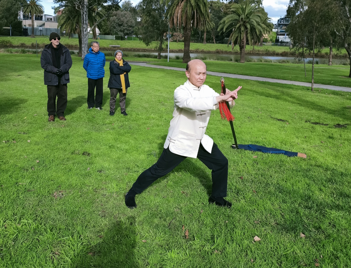 2023 Tai Chi Park Lesson at Riversdale Park, Essendon